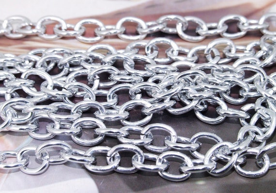 Chunky Smooth Curb Chain Smooth Chain Long Shiny Loop Copper | Etsy