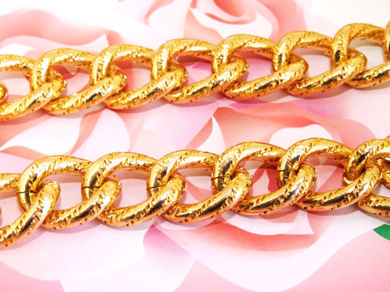 Long Shiny Dot Loop Twist Cut 16mm-20mm Plated Gold Aluminum | Etsy