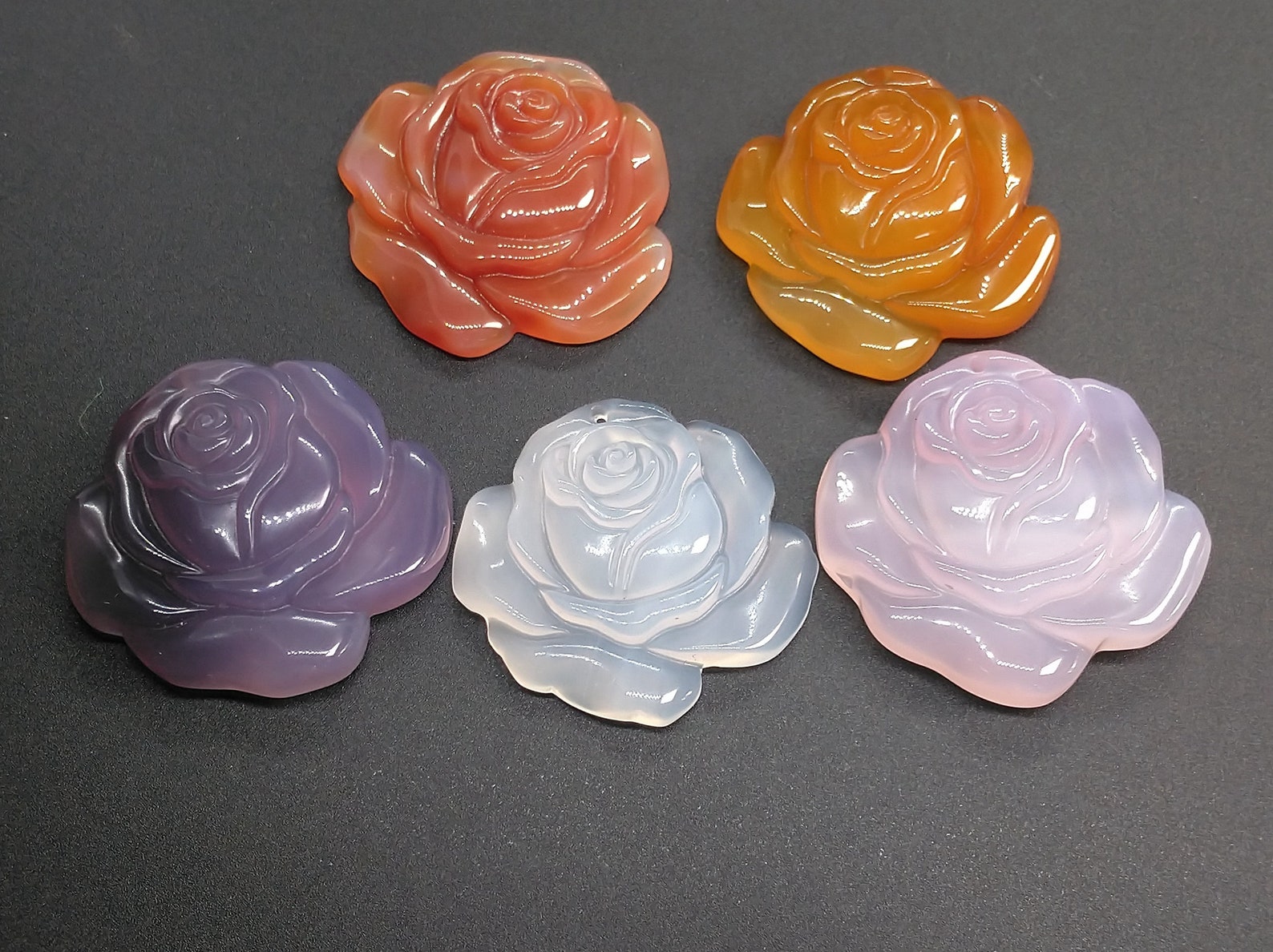 Rose Flower Agate - Etsy