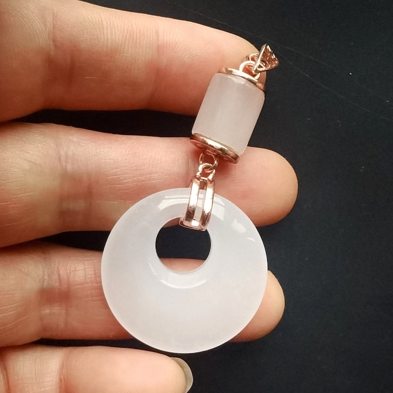 Stone Donut Pendant - Etsy