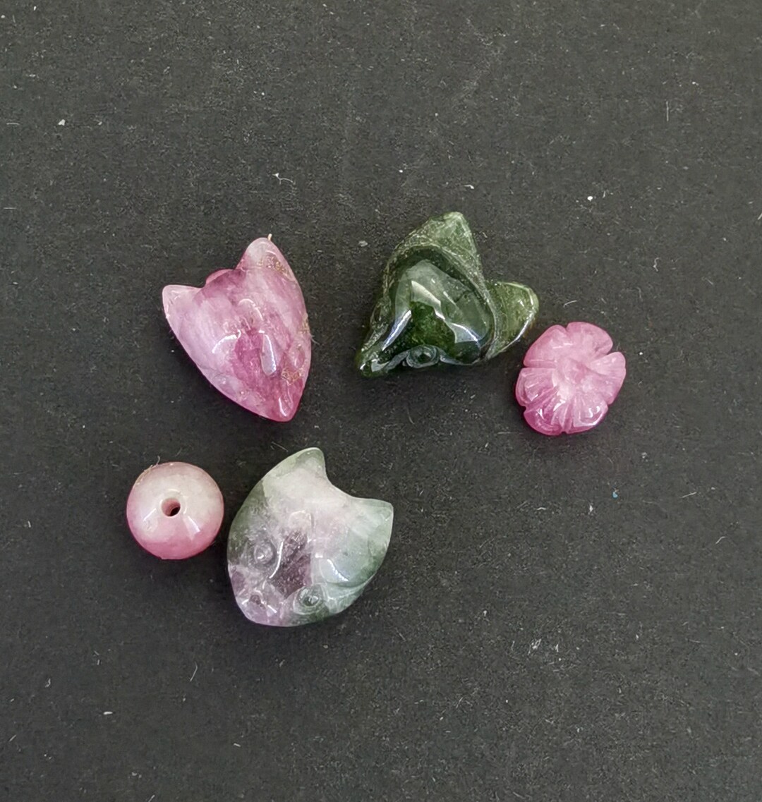 5pcs,2.5g Amazing Carving Banded Small 3D Fox,tube,flower,round Bead ...