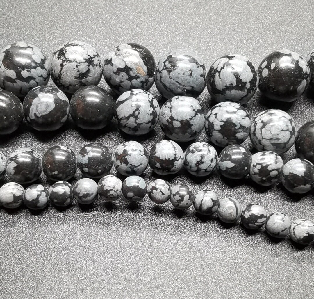 Snowflake Jasper,round Smooth Beads,4mm,6mm 8mm 10mm,charm Loose Beads ...