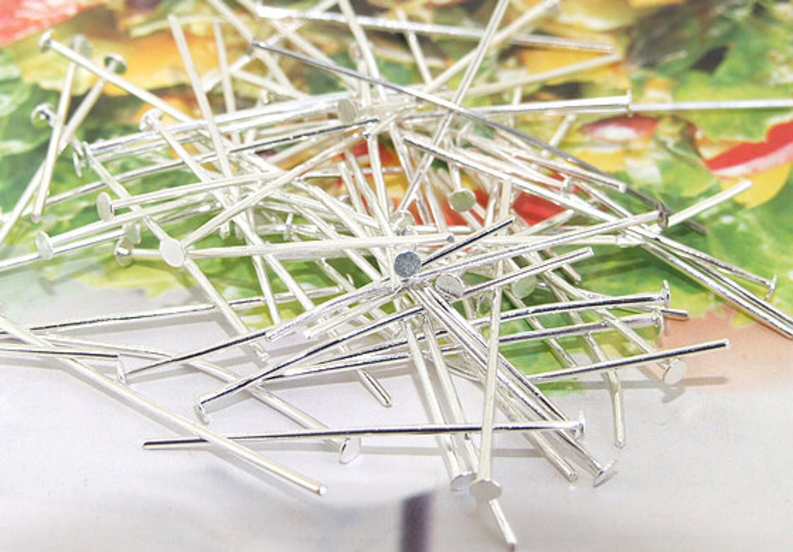 Coin Head Pins Silver Plated Metal Filigree Metal - Etsy