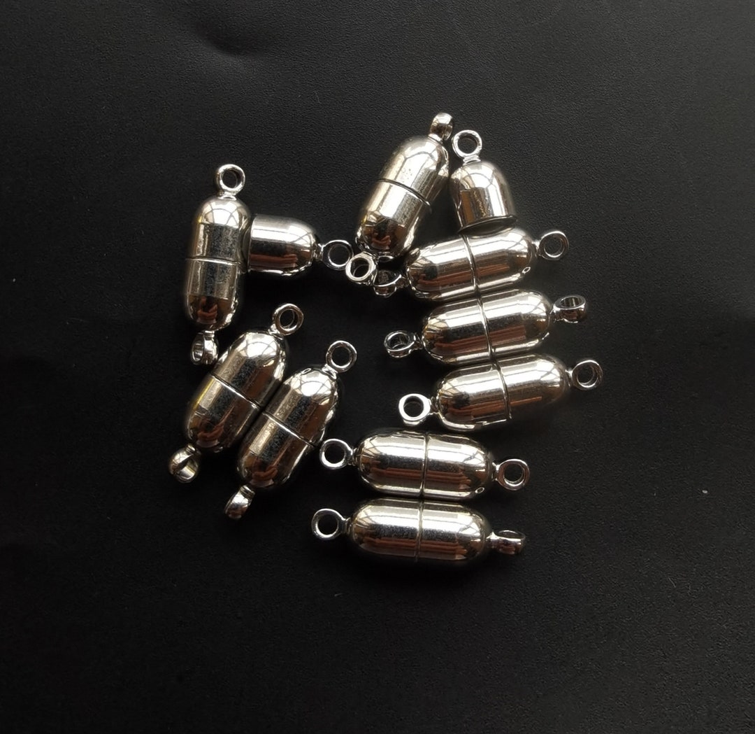 Circular Column Magnet Clasps,silver Plated Clasp,necklace Clasp ...