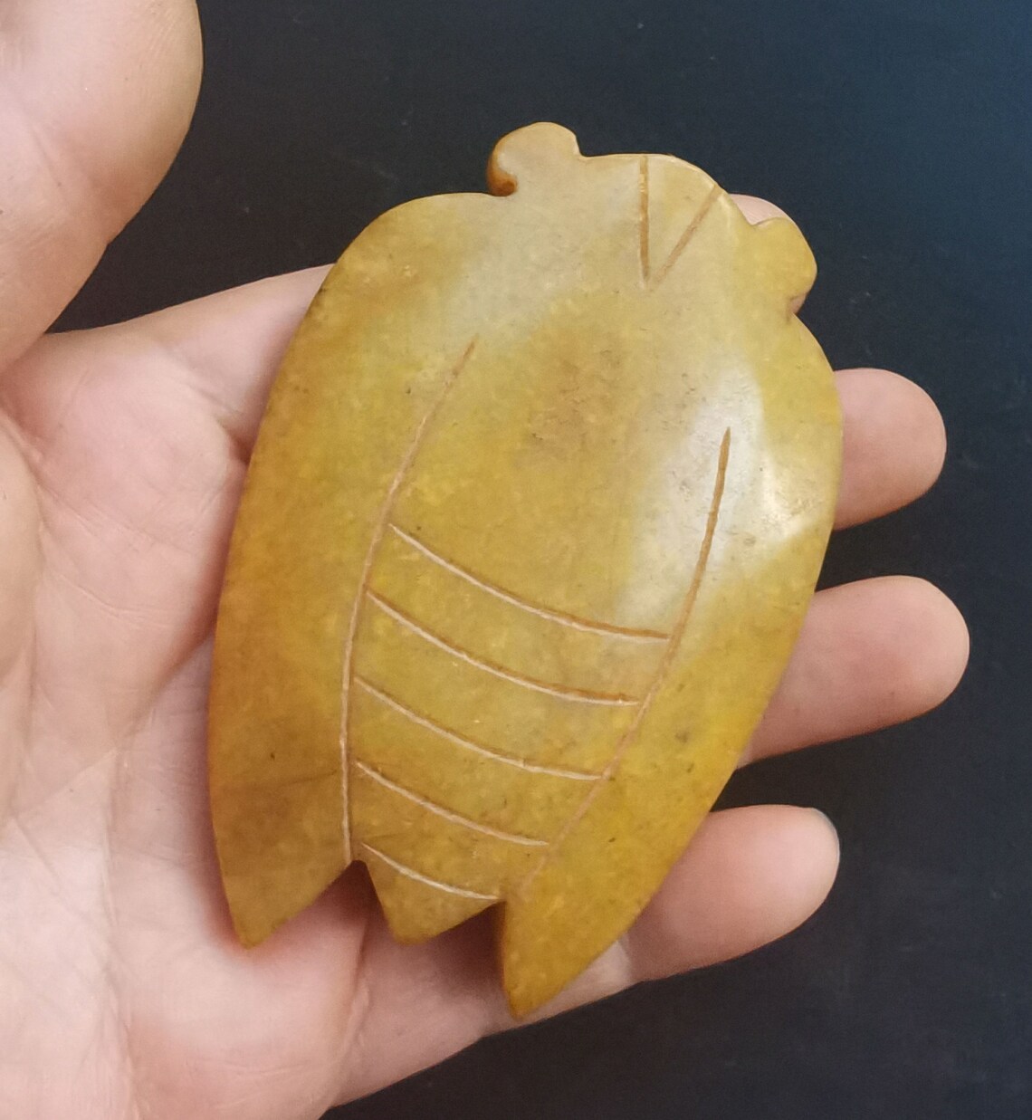 Chinese ancient cicada Jade stone PendantCarved natural | Etsy
