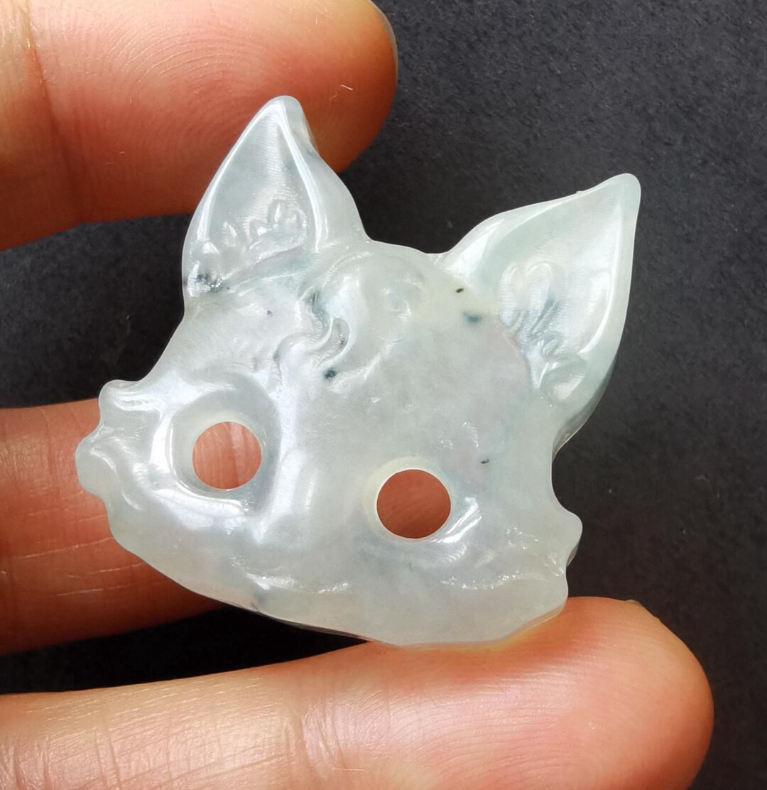 Chinese Zodiac,the Jade Hare Rabbit Head Carving Natural White Xiuyu ...