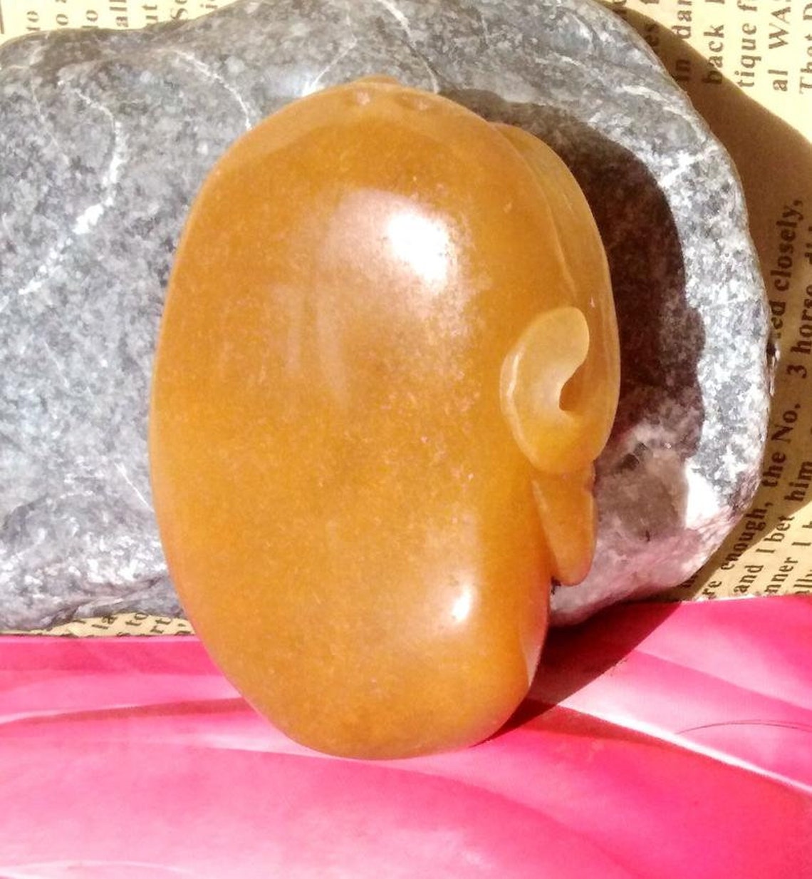 Carved Fish Yellow Jade Pendant Oval Goldfish Natural Jade - Etsy