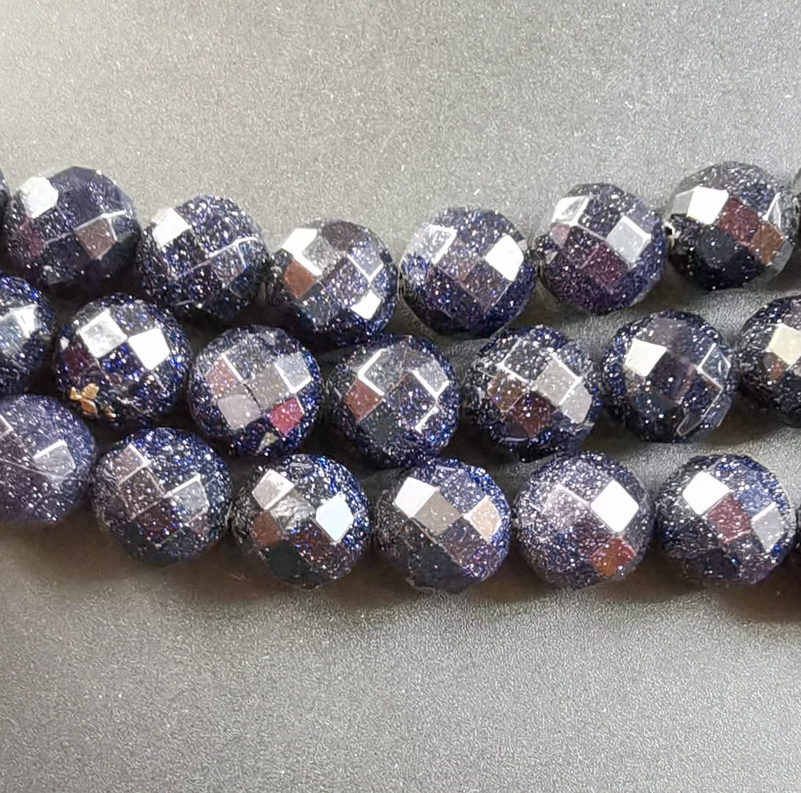 Faceted Blue Goldstone Beads4mm 6mm 8mm 10mm 12mmcharm - Etsy