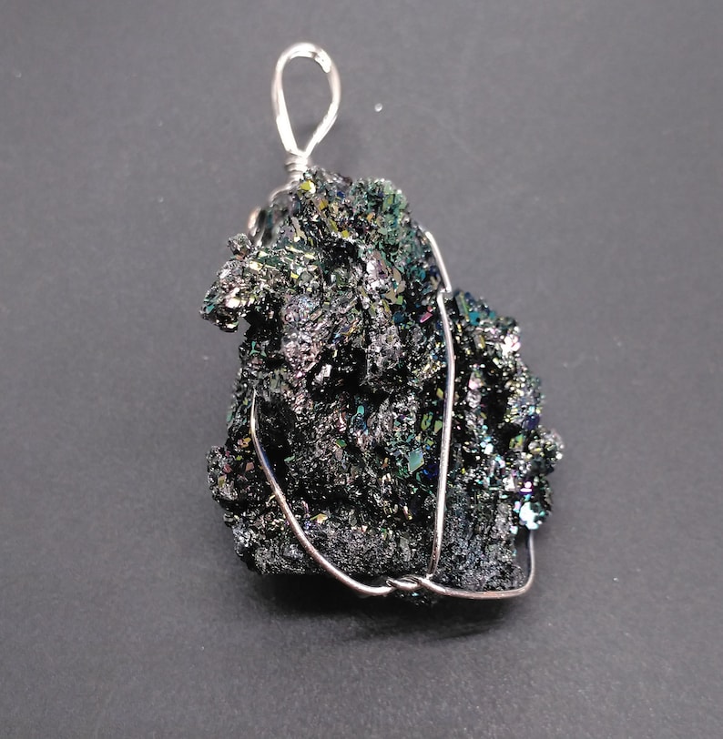 Natural Random Nugget Coal Crystal Original Stone Handwoven - Etsy