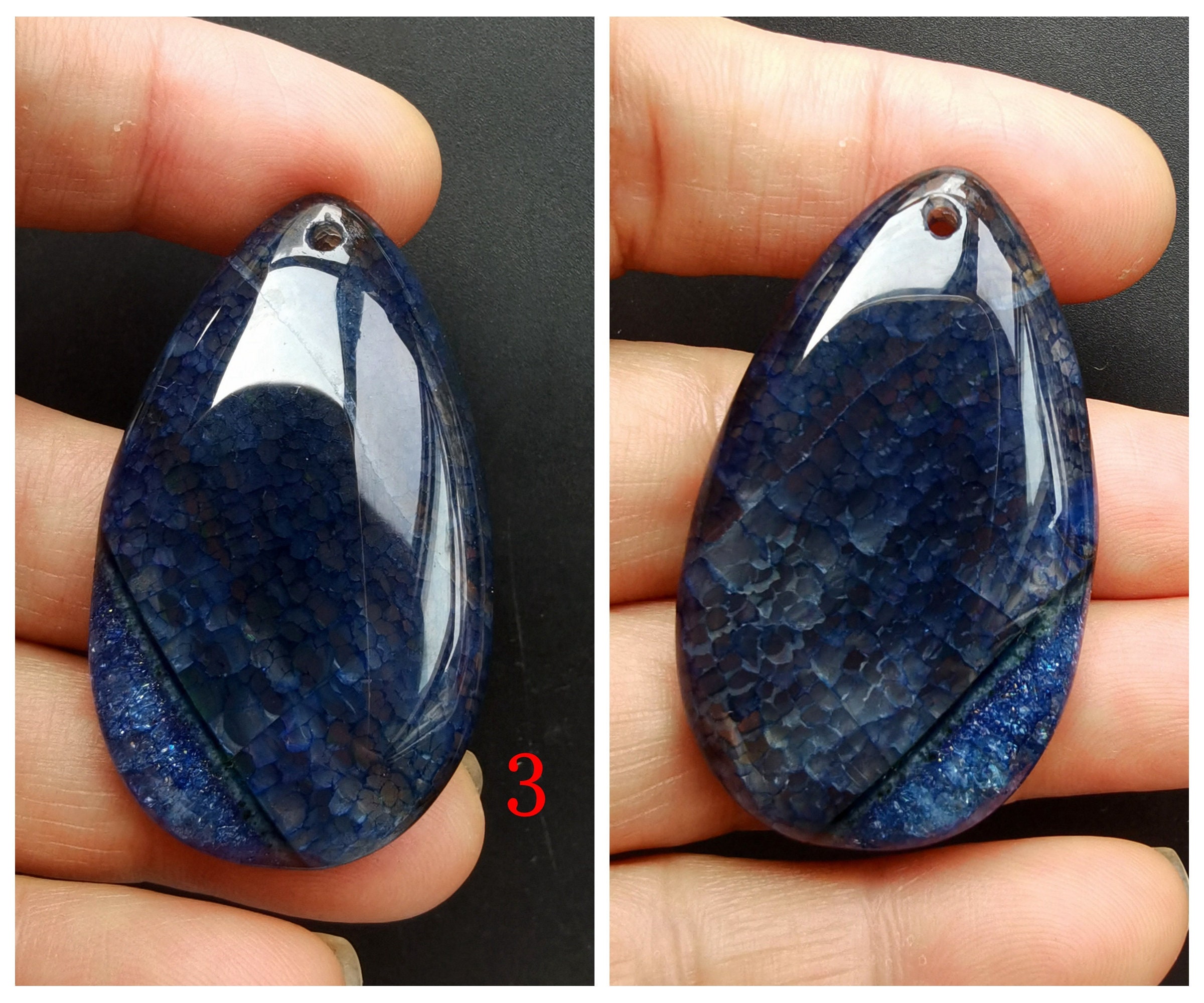 Oval Dragon Vein Agate Stone - Etsy UK