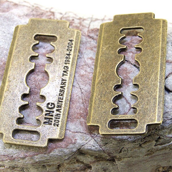 Antique Brass Razor - Etsy