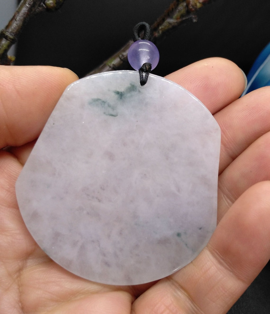 Certified Grade A Natural Jadeite Jade Pendant Water From a - Etsy