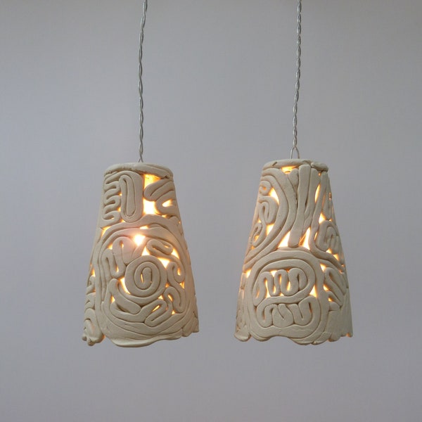 Lace Pendant Lamp - Etsy
