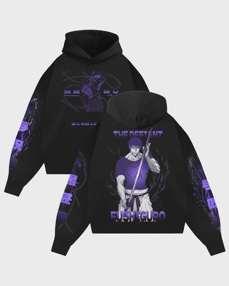 Toji Fushiguro Anime Hoodie, Jujutsu Kaisen Hoodie, Anime Streetwear ...