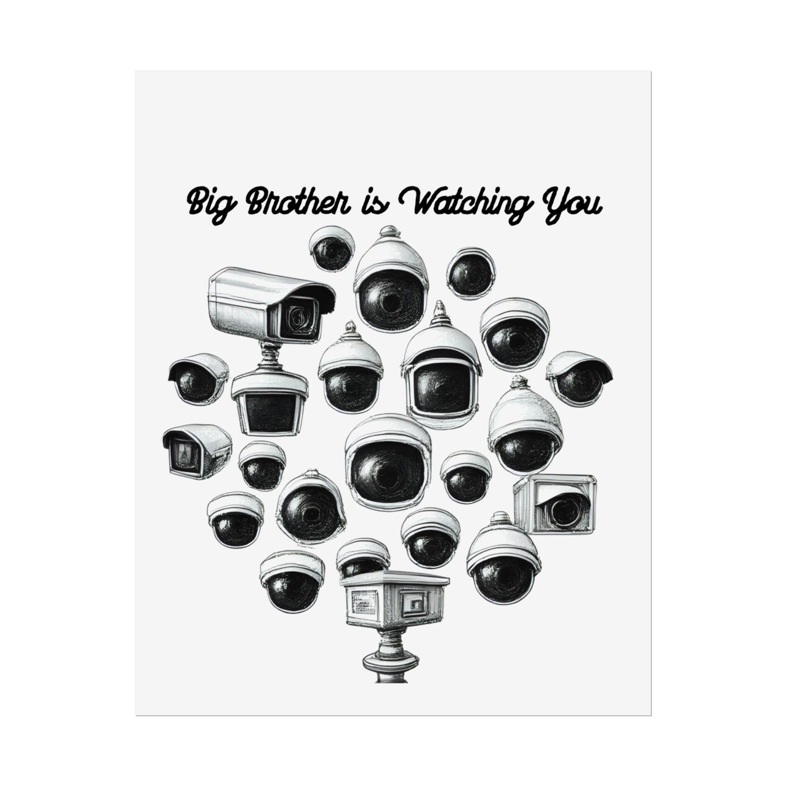 Vintage "big Brother is Watching You" Poster - George Orwell 1984 Art ...