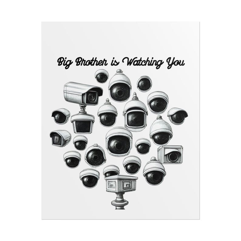 Vintage "big Brother is Watching You" Poster - George Orwell 1984 Art ...
