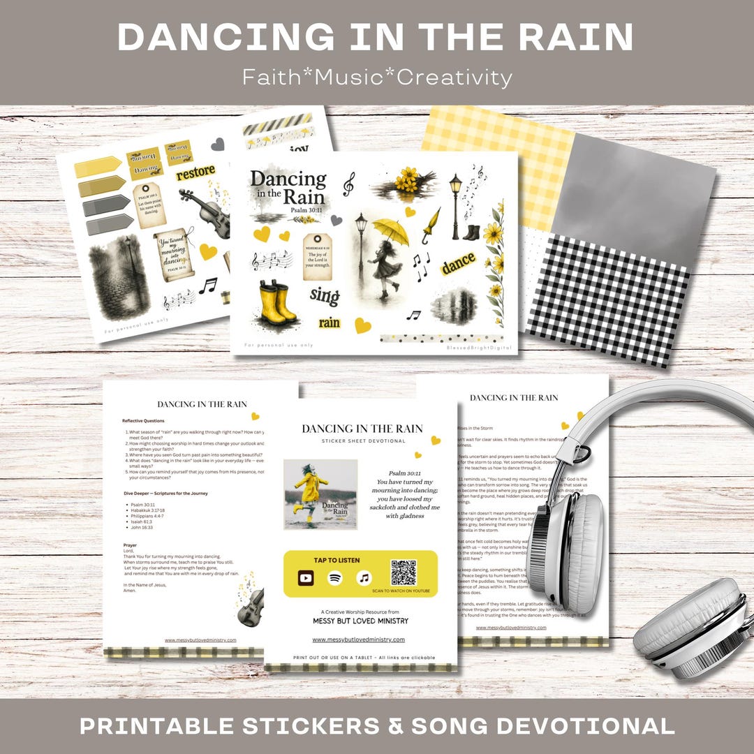 Bible Study Sticker & Journaling Set, Printable + Digital Kit Christian ...