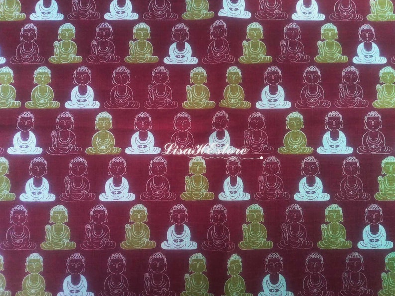 Buddha 1/2 Yard Pure Cotton Fabric - Etsy