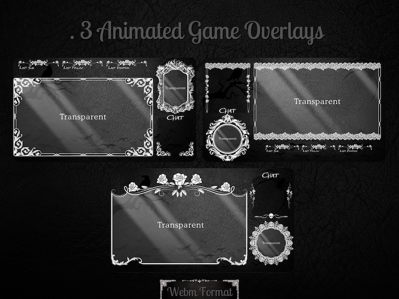 Twitch Overlays Gothic Streampack, Scenes, Badges, ... for Twitch ...