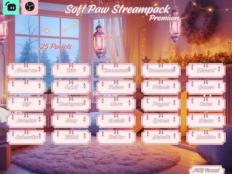 Soft Paw Twitch Overlay Stream Package, Scenes, Badges, ... for Twitch ...