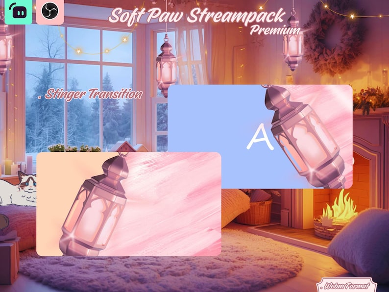 Soft Paw Twitch Overlay Stream Package, Scenes, Badges, ... for Twitch ...