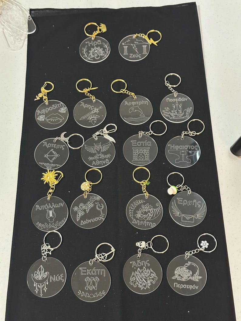 Greek Gods Keychains - Etsy