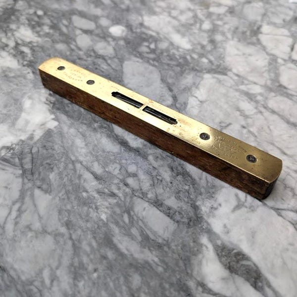 Spirit Level Brass - Etsy UK