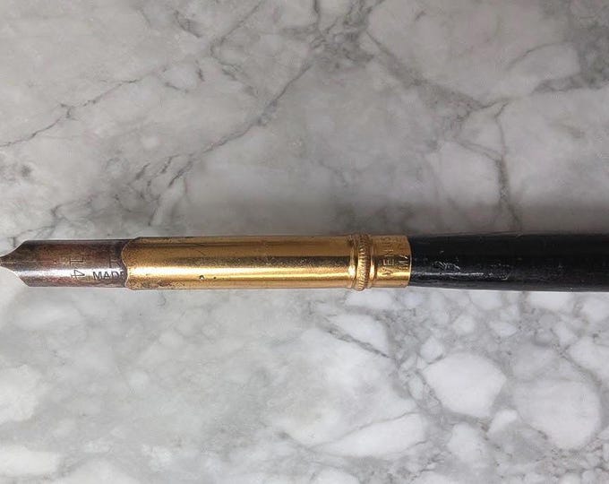 C. 1900 Venus Pencil Co. Dip Pen – Black Ebonite & Gold Plated With ...