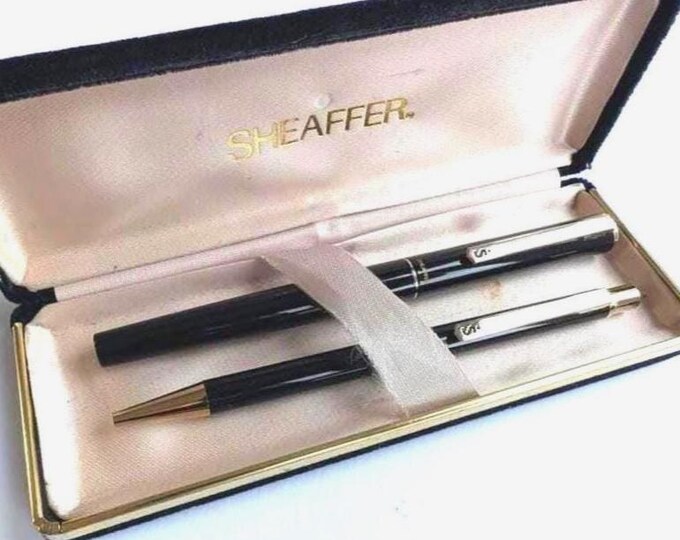 Sheaffer Sentinel Gift Set (japan, C.1983–1985) – Black Lacquer With ...