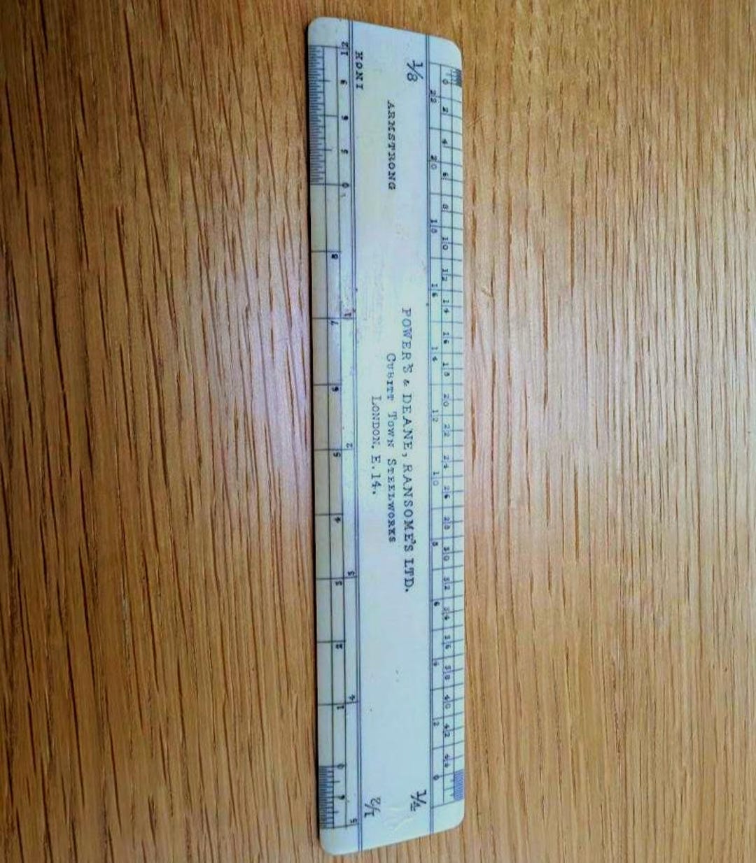 Antique Bone Ruler C.1890-1910 – British Engineer’s Rule – Fine ...