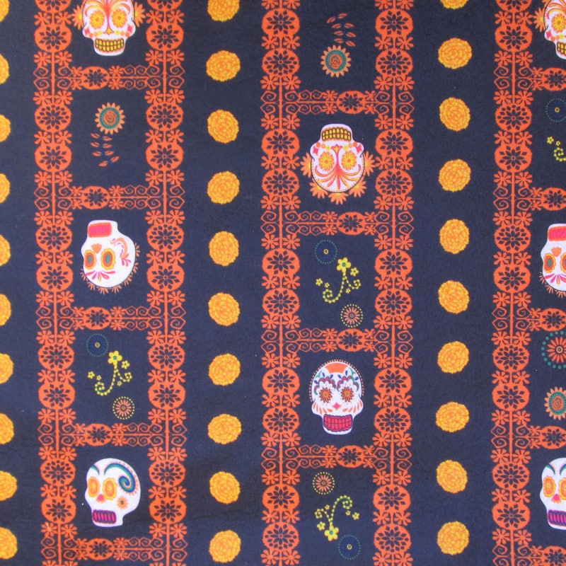 Dia De Los Muertos Fabric - Etsy