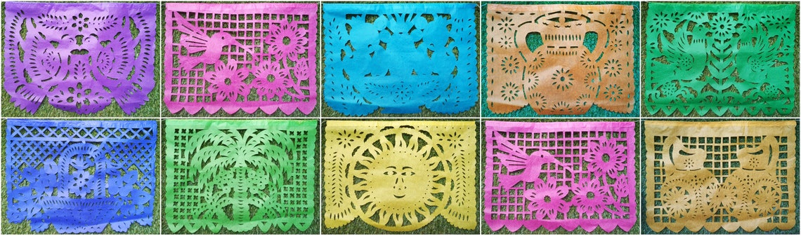 LARGE Mexican Papel Picado Cinco De Mayo Banner Fiesta Banner Birthday ...