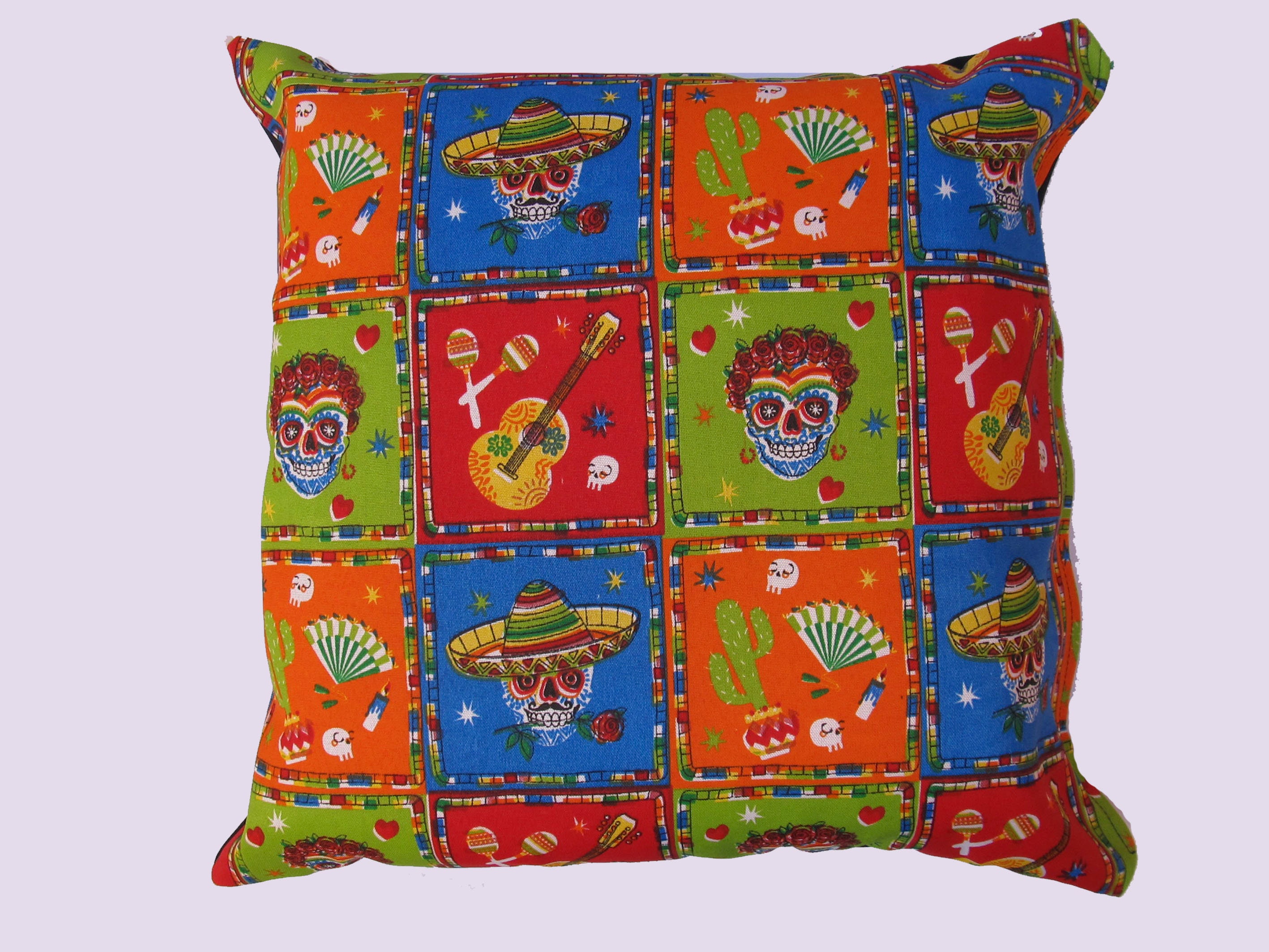Mexican Pillow Cover Day of the Dead Pillow Decorative Pillow Cover Dia ...