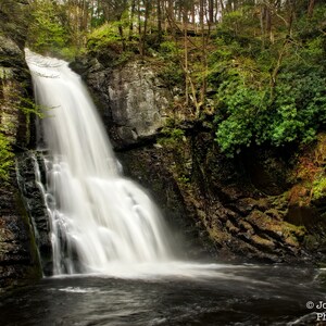 Bushkill Falls Poconos Landscape Photograph Main Falls Trees Rock ...