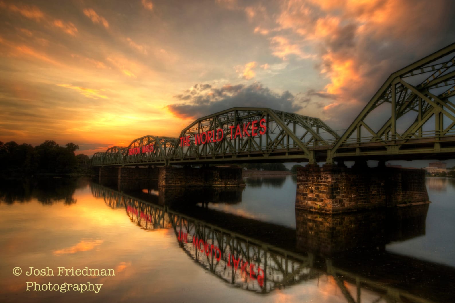 Trenton Makes Bridge at Sunset Fine Art Photograph Instant - Etsy