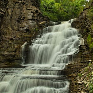 Cascadilla Gorge, Waterfall, Landscape Photograph, Cascadilla Falls ...