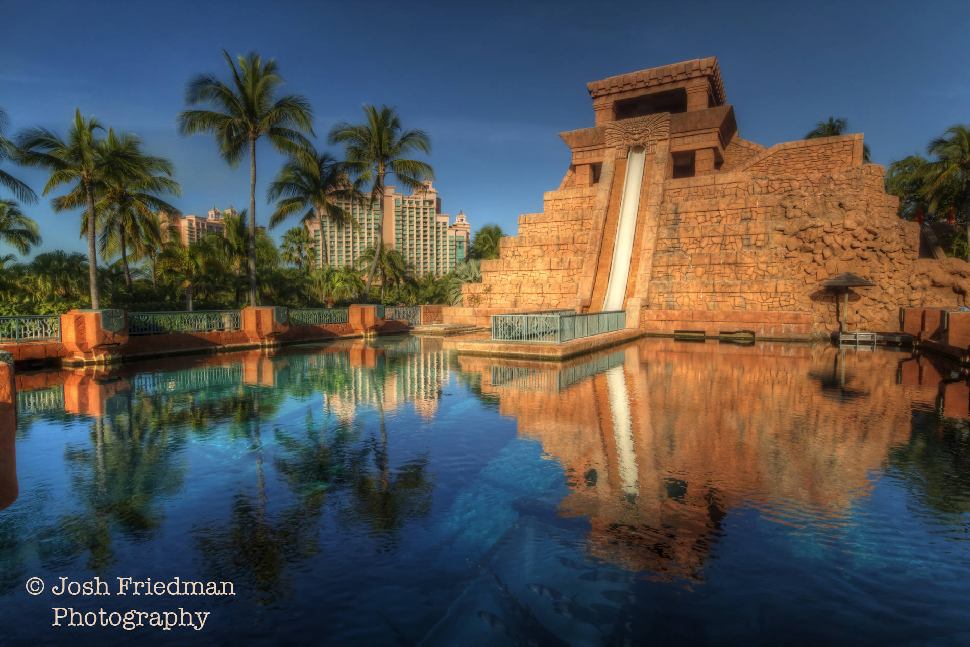 Atlantis Mayan Temple Photograph Bahamas Reflection Travel Photography ...