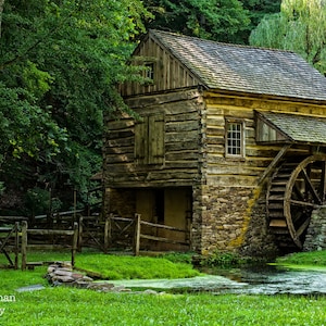 Historic Mill Photograph, Cuttalossa Farm, Bucks County, Pennsylvania ...