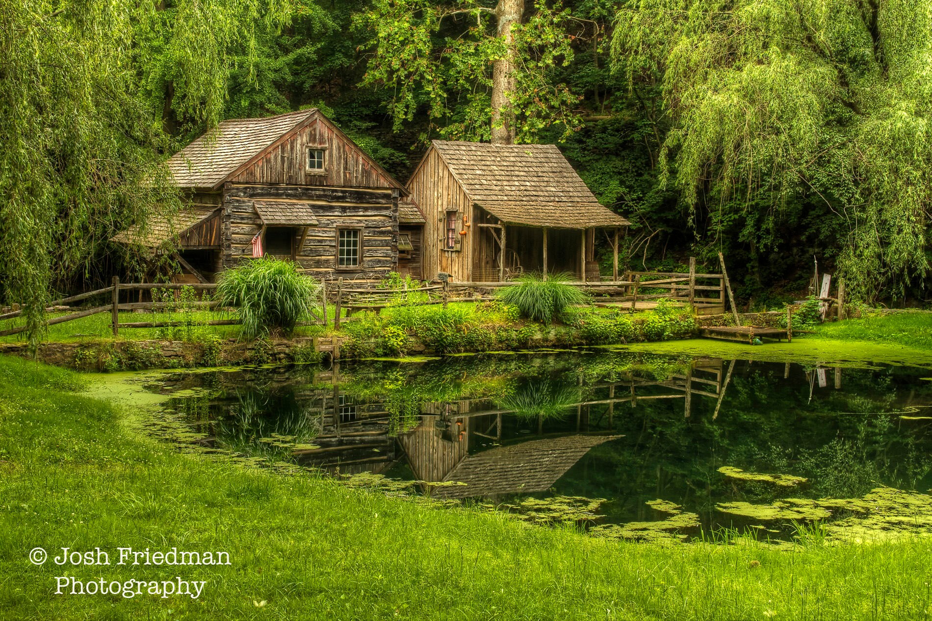 Cuttalossa Farm Landscape Photograph Spring Pond | Etsy