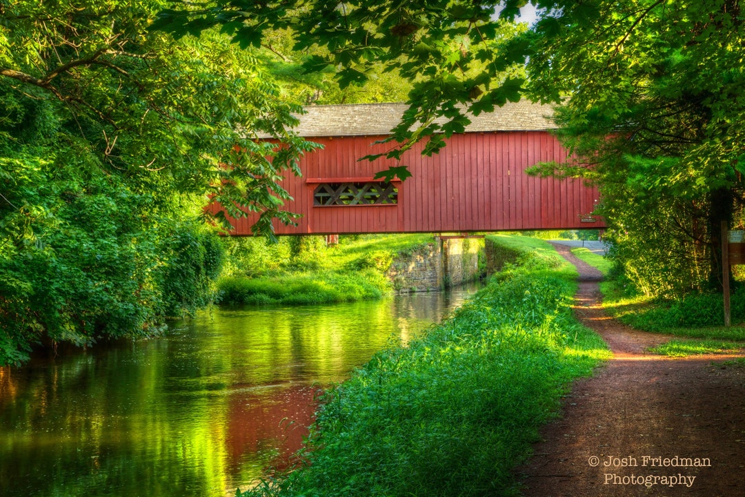 Uhlerstown Covered Bridge Photograph Summer Delaware Canal Towpath ...