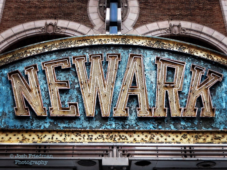Newark Sign Fine Art Photograph Paramount Theater Marquee - Etsy