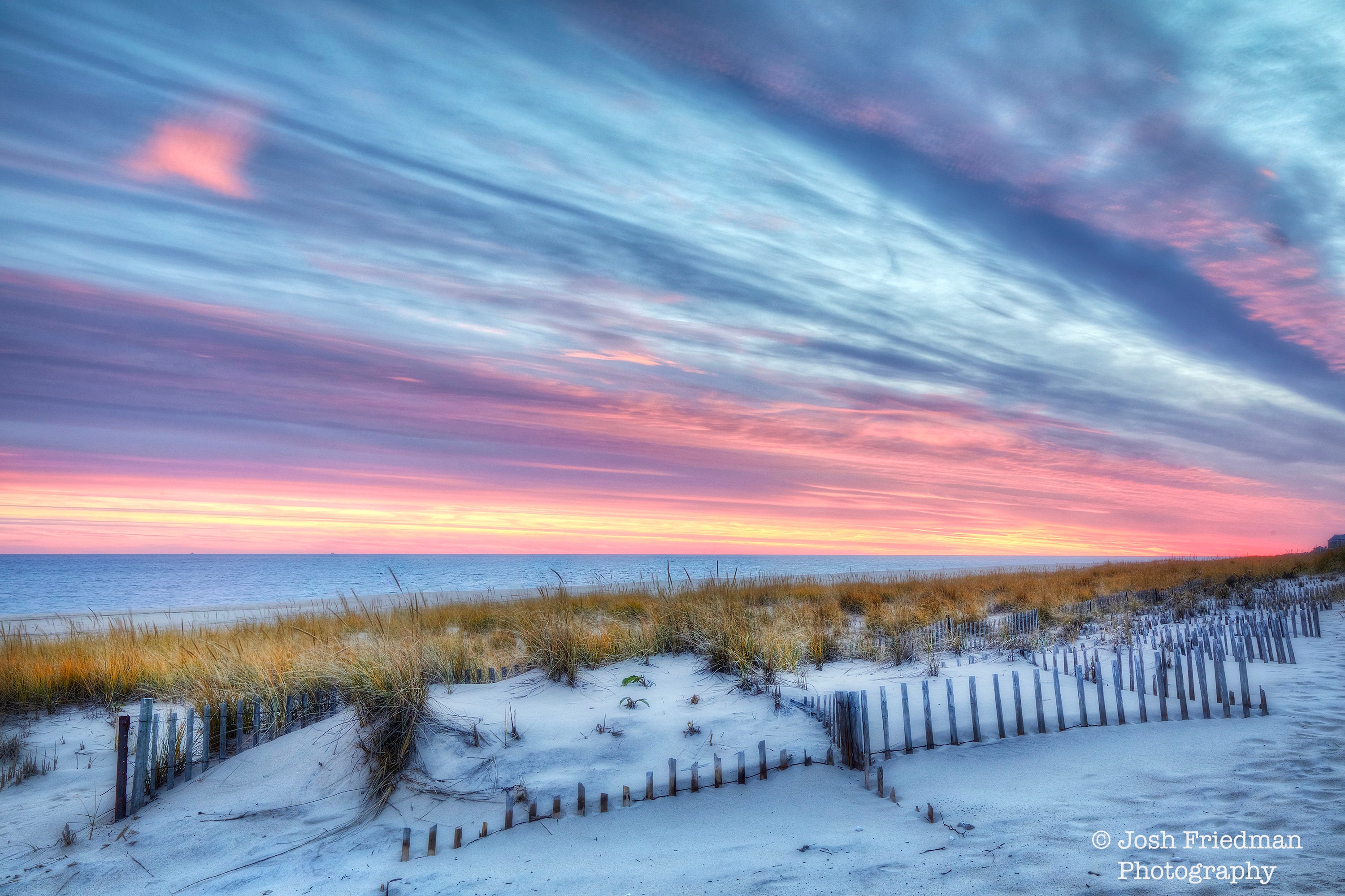 Long Island Beach Sunset Photograph the Hamptons New York Sand Dunes ...