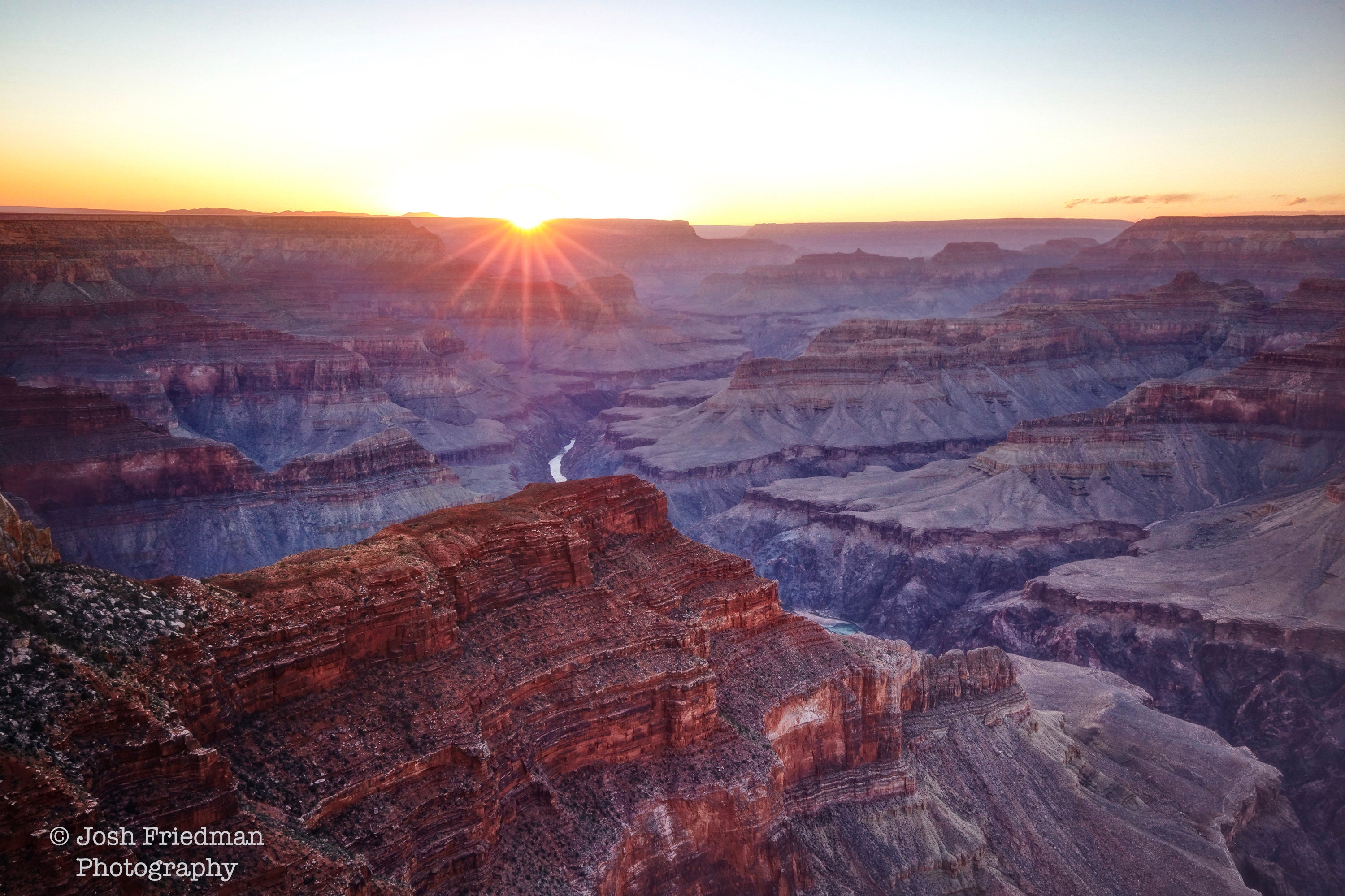 Grand Canyon Sunset Hopi Point Landscape Photograph South Rim Grand ...