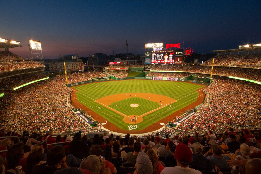 Nationals Park Baseball Photograph Washington Nationals Stadium Color ...
