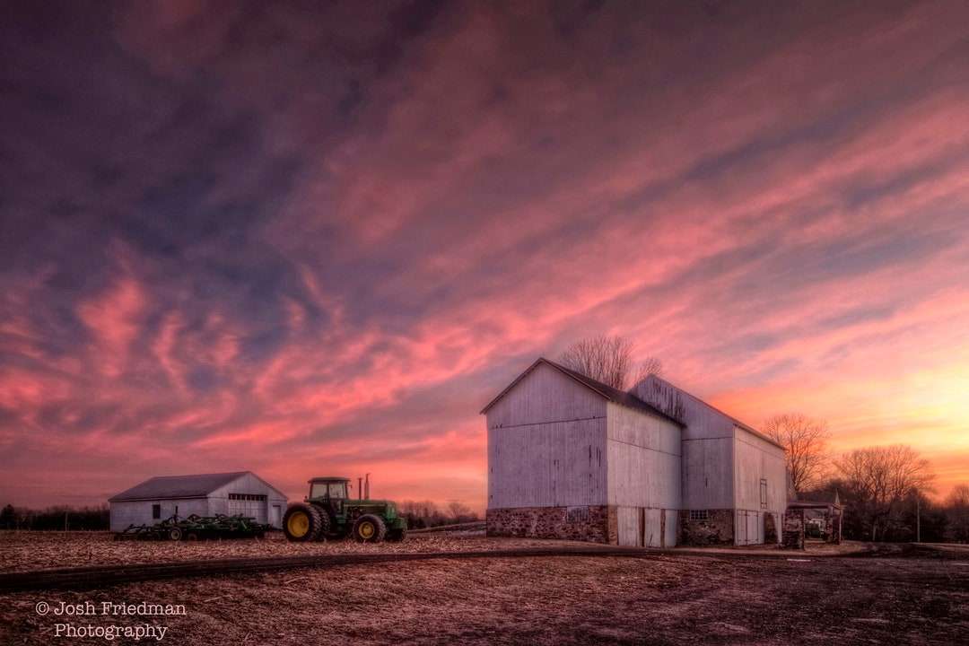 Patterson Farm Sunrise Photograph Yardley Bucks County Historic Farm ...
