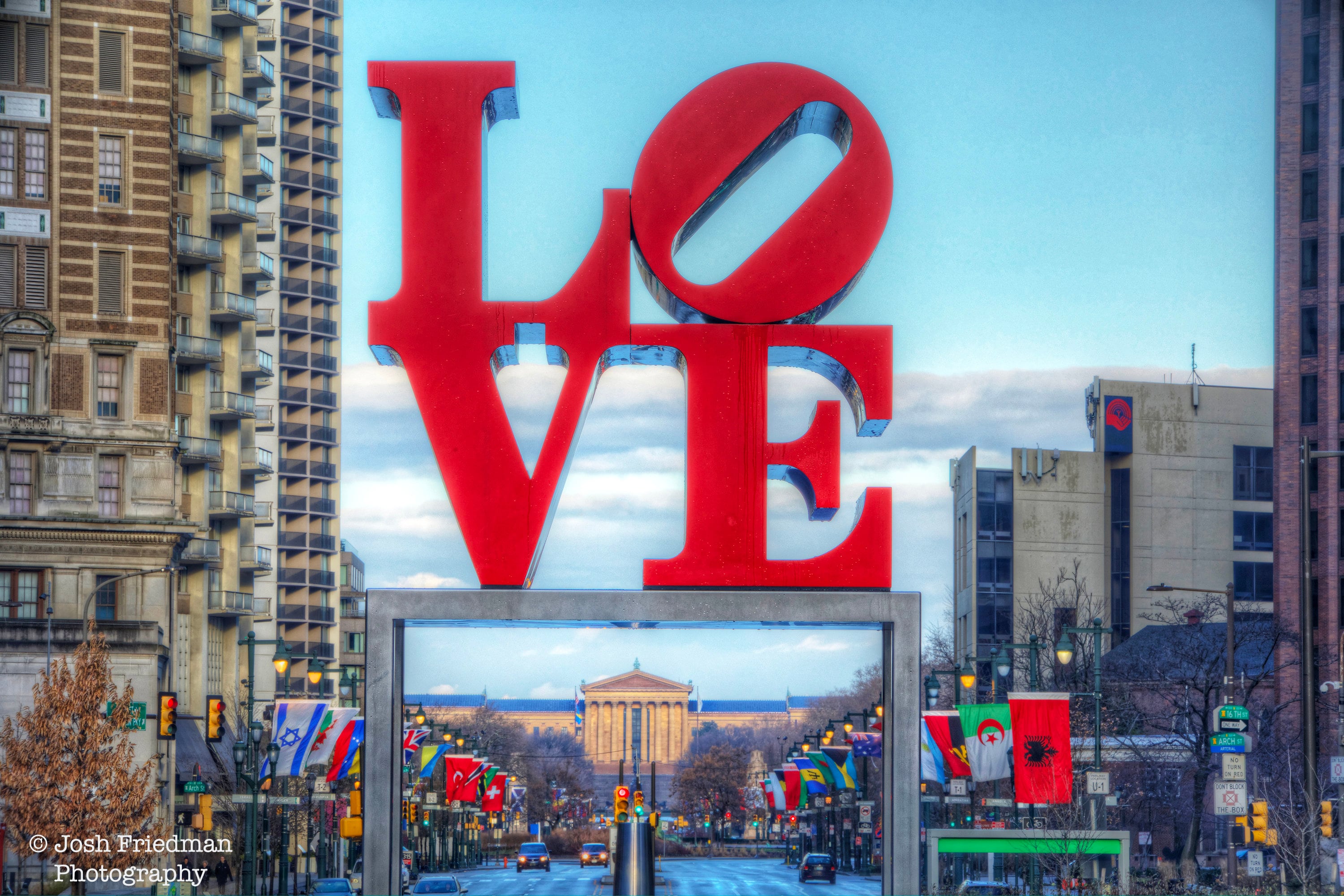Philadelphia Love Statue Photograph Art Museum Benjamin Franklin ...
