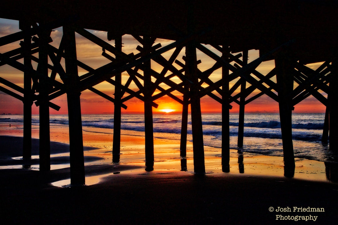 Myrtle Beach Sunrise Apache Pier Photograph South Carolina Atlantic ...