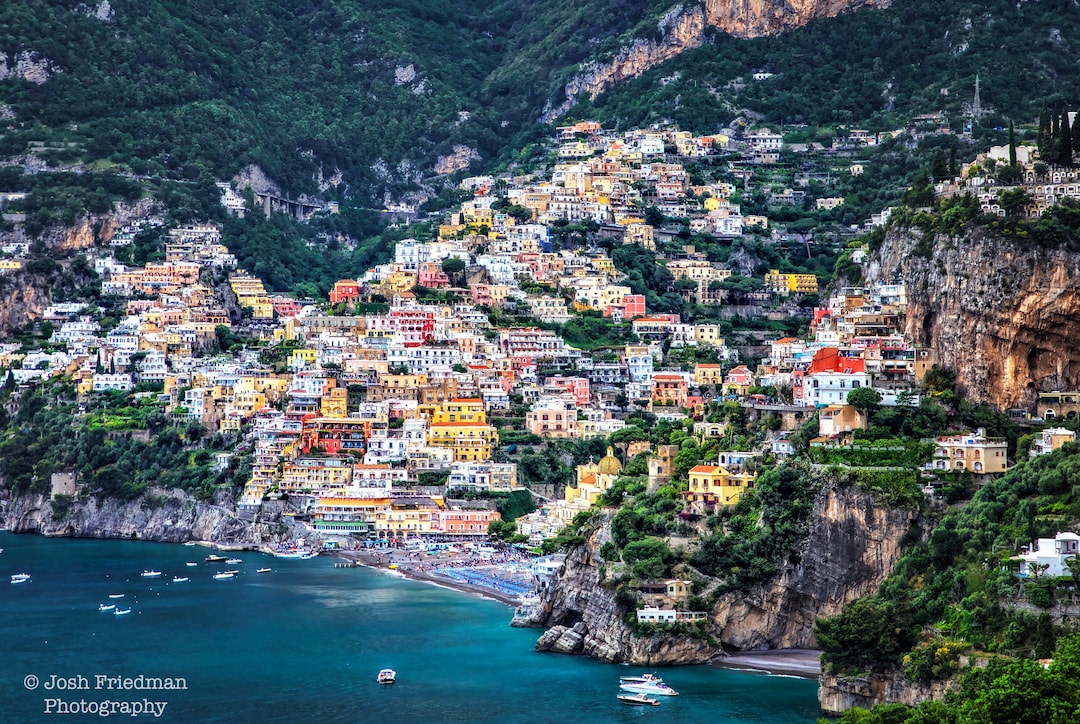 Positano Italy Amalfi Coast Landscape Photograph Mediterranean Sea ...