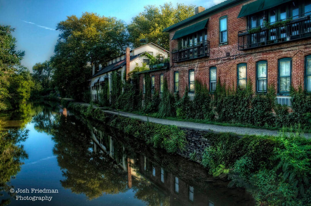 Delaware and Rarital Canal Trail, Landscape Photograph, Lambertville ...