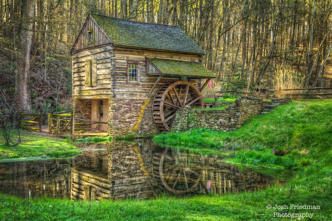 Cuttalossa Mill in Spring Landscape Photograph Bucks County ...